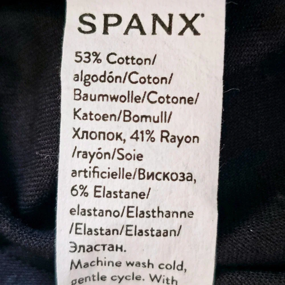 SPANX | Shorts | Spanx Midrise Stretch Twill Shorts Black Medium ...